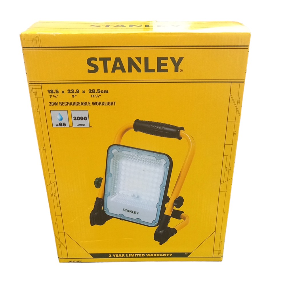 Stanley Work Light Cordless BQ-SXLS37177E LED Rechargeable 3000lm IP65 20W 3.7V - Own4Less